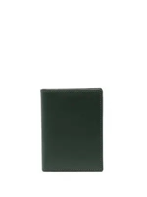 Comme Des Garçons Leather Fold Wallet - Green
