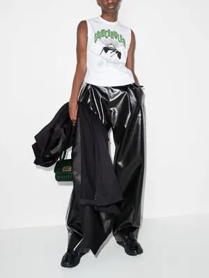 Raf Simons Grimcrawler-print Sleeveless Top