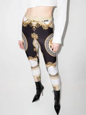 Versace La Coupe Des Dieux Leggings - Black