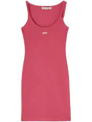 Off-White Fitted Tank Dress
