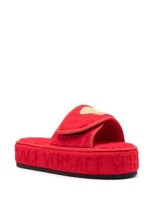 Versace Logo-print Open-toe Slides