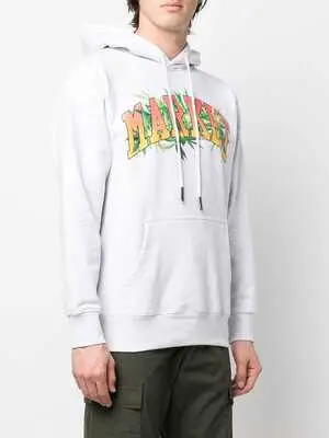 MARKET Logo-print Hoodie - Grey