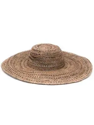 IBELIV Raffia Sun Hat - Brown