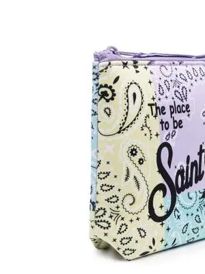 MC2 SAINT BARTH Aline Bandana-print Clutch Bag