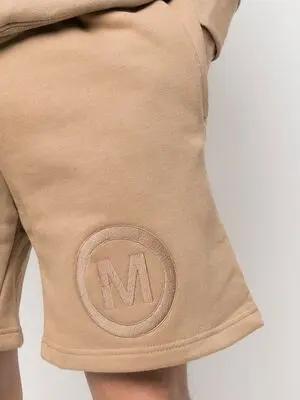 MARKET Logo-embroidered Cotton Track Shorts - Brown