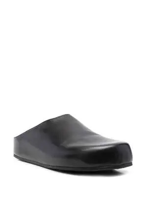 Studio Nicholson Round-toe Leather Slippers