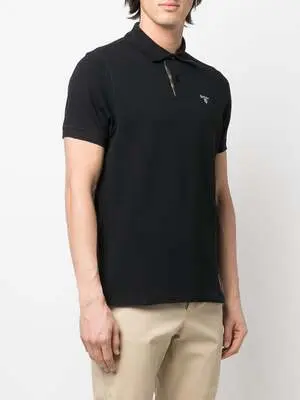 Barbour Logo Embroidered Polo Shirt - Black