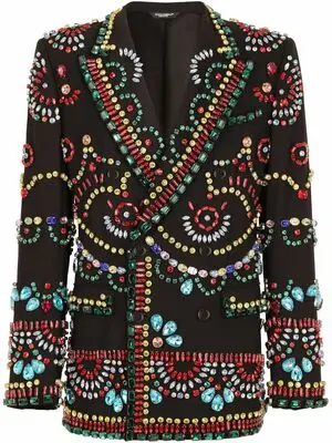 Dolce & Gabbana Embellished Sicilia-fit Double-breasted Blazer
