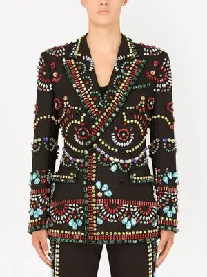 Dolce & Gabbana Embellished Sicilia-fit Double-breasted Blazer