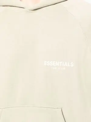 Fear Of God Logo-print Oversized Hoodie - Green