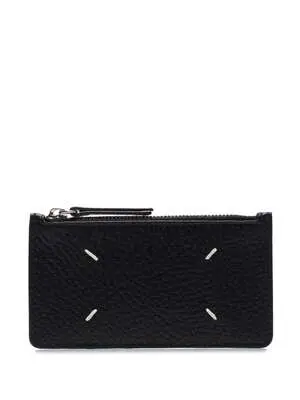 MAISON MARGIELA Four-stitch Leather Card Holder - Black