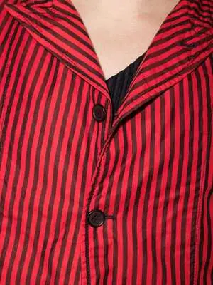 Comme Des Garçons Striped Single-breasted Blazer