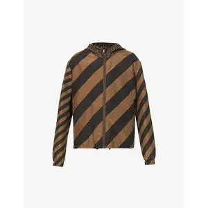 Fendi Reversible Logo-print Shell Jacket