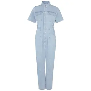 Free People Marci Denim Jumpsuit Xs