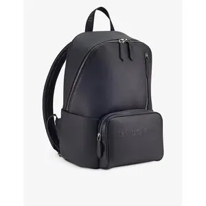 BVLGARI Logo-embossed Leather Backpack