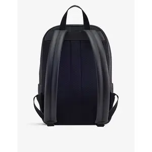 BVLGARI Logo-embossed Leather Backpack