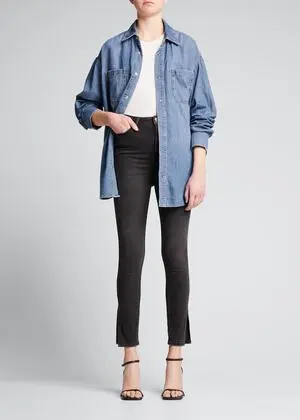 Ksubi Hi N Wasted Side-Split Jeans In Twilight - Black