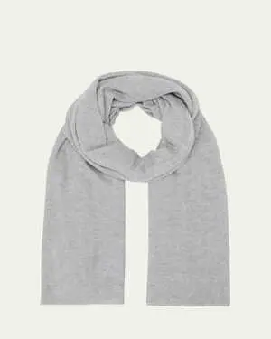 LISA YANG Solid Cashmere Scarf Dove Grey