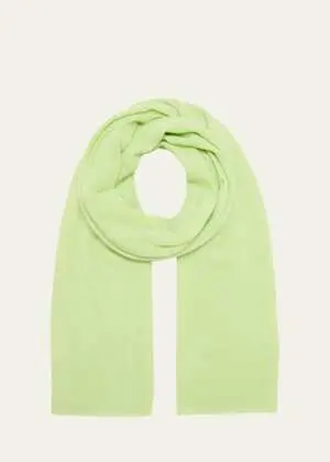 LISA YANG Solid Cashmere Scarf Mint