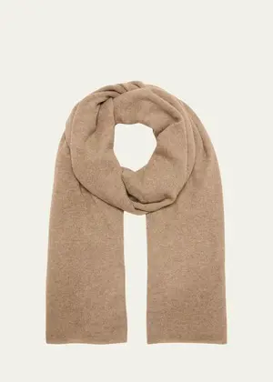 LISA YANG Solid Cashmere Scarf Mole