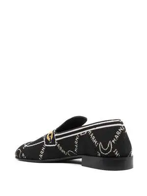 Marni All-over Logo-jacquard Loafers