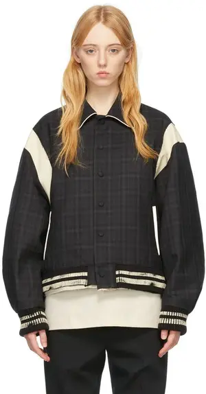 ADER ERROR ADER Error Black Wool Bomber Jacket - Black
