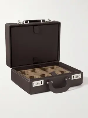 SCATOLA DEL TEMPO Valigetta 16-piece Travel Watch Case - Black