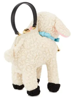 Moschino Lamb Top Handle Bag
