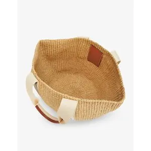 Chloé Woody Medium Paper Basket Tote - White