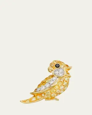 MIO HARUTAKA 18k Yellow Bird Left Earring - Gold