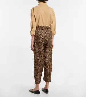 Nanushka Printed Silk Trousers