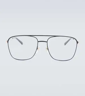 Gucci Navigator-frame Eyeglasses - Black