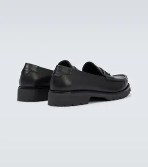 Saint Laurent Le Monogram Leather Loafers