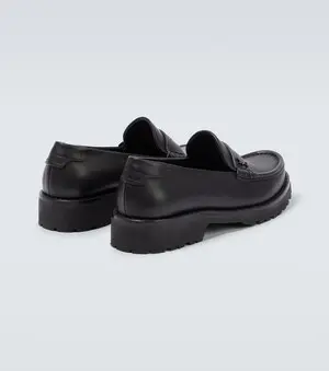 Saint Laurent Le Monogram Leather Loafers