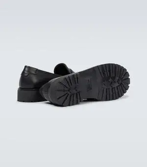Saint Laurent Le Monogram Leather Loafers