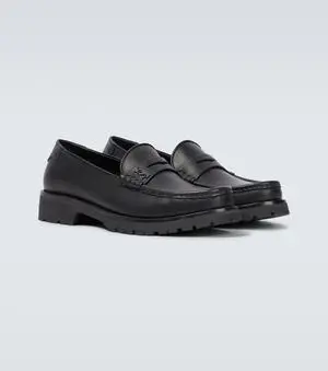 Saint Laurent Le Monogram Leather Loafers