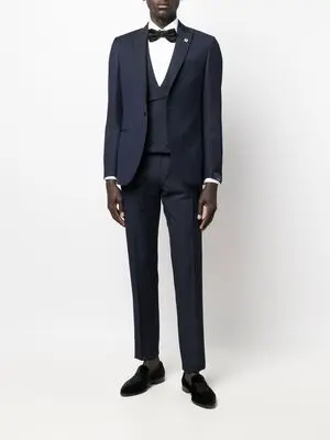 LARDINI Single Breasted Suit - Blue