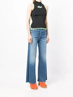 Natasha Zinko Slogan Print Open-back Vest
