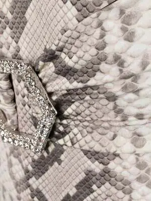 Philipp Plein Python-print Monokini Swimsuit - Neutrals