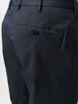 Incotex Cropped-leg Chino Trousers - Blue