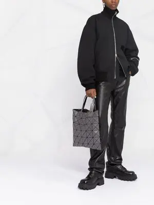 Issey Miyake Geometric Panelled Tote - Grey