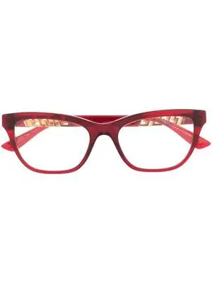 Versace Rectangular-frame Glasses - Red