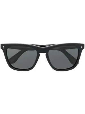 Oliver Spencer Square Frame Sunglasses - Black