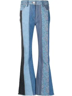 Etro Patchwork Flared Jeans