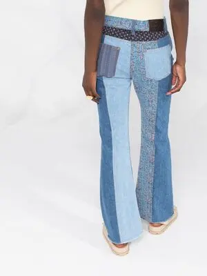 Etro Patchwork Flared Jeans