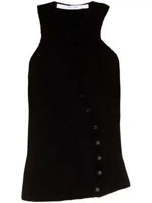 TALIA BYRE Button-up Asymmetric Vest