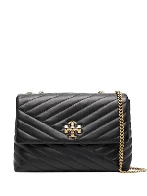 Tory Burch Kira Chevron Convertible Shoulder Bag - Black