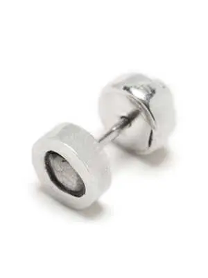 PARTS OF FOUR Faceted Sapphire Stud Earring - Silver