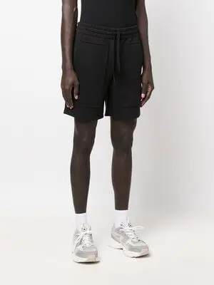 Mackage Logo-patch Drawstring Shorts - Black
