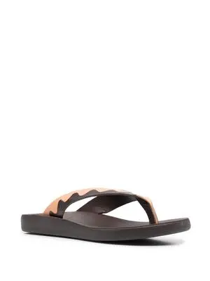 ANCIENT GREEK SANDALS Ammos Two-tone Flip-flops